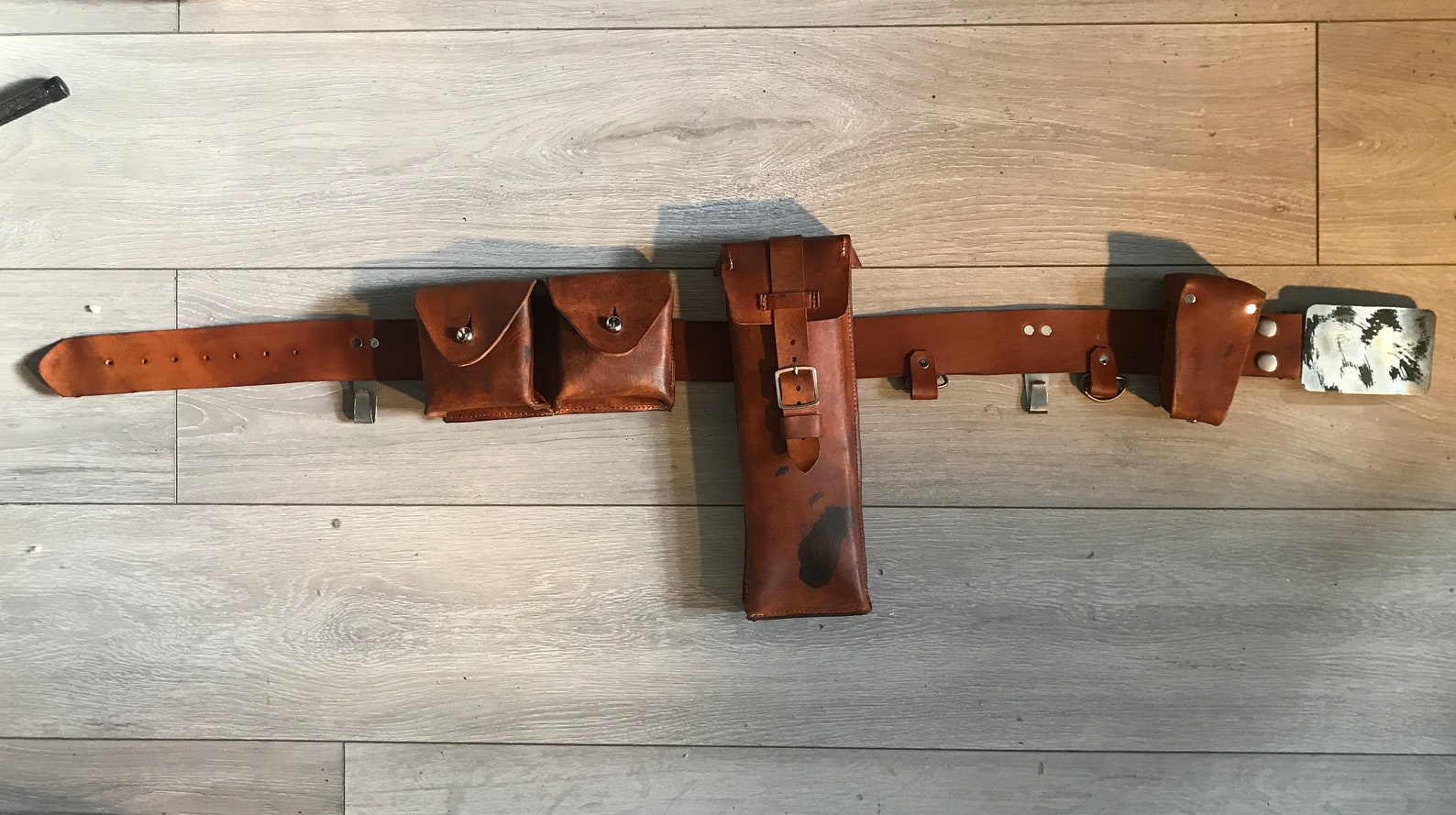 Luke Skywalker Cosplay Utility Belt and Buckle With Lightsaber | Etsy