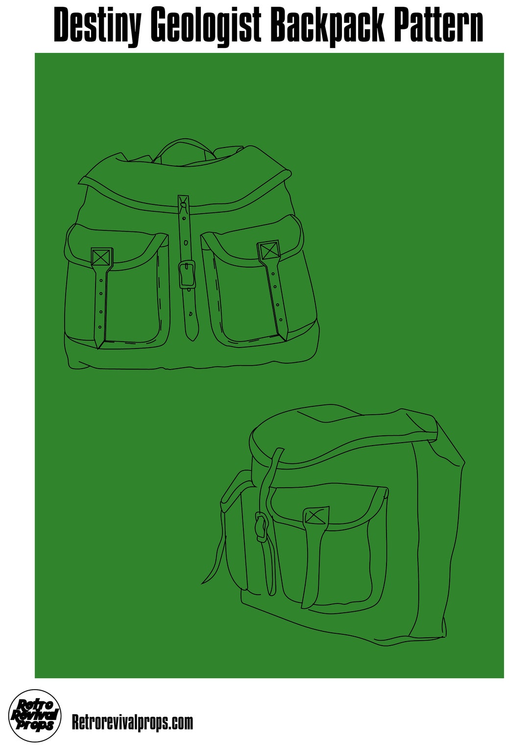 Indiana Jones Backpack | Dial of Destiny | Cosplay Sewing Pattern ...