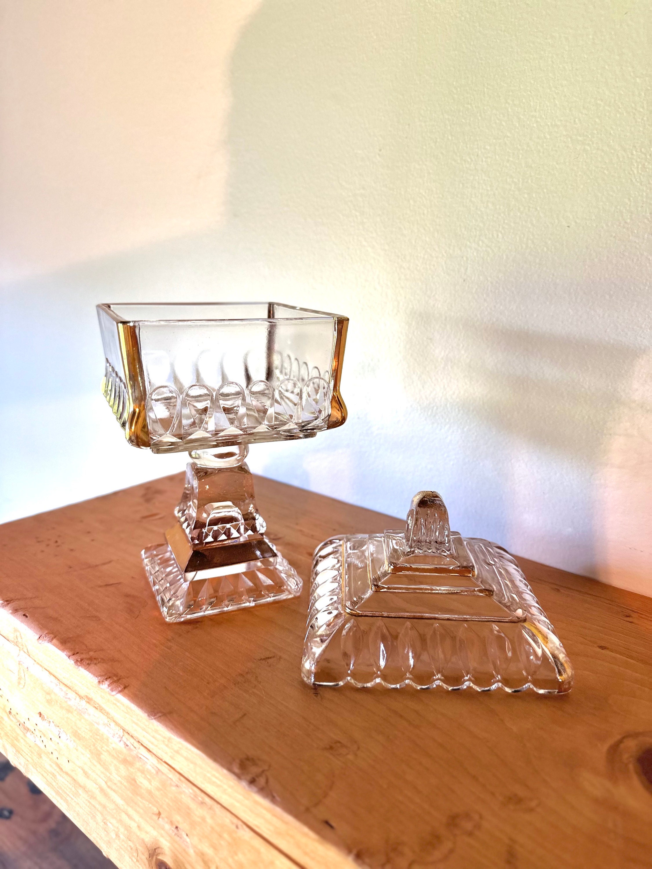 MCM Jeanette Glass Wedding Gift Box - Etsy