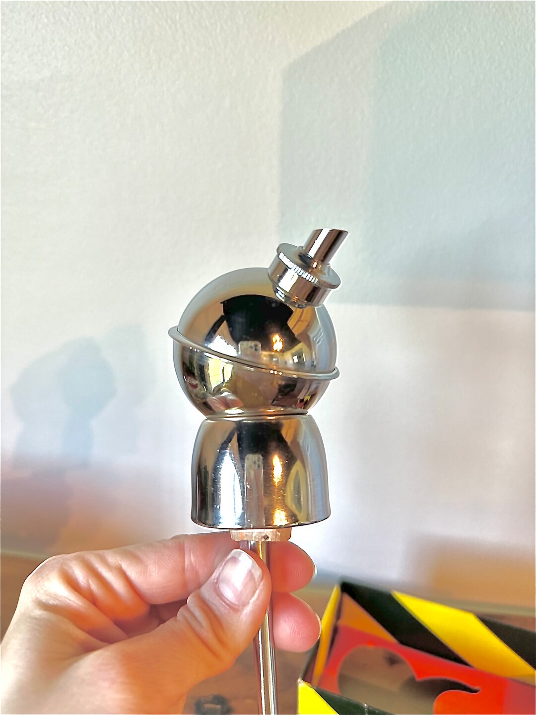 Vintage Chrome Silver Ball Liquor Pourer With Cork - Etsy