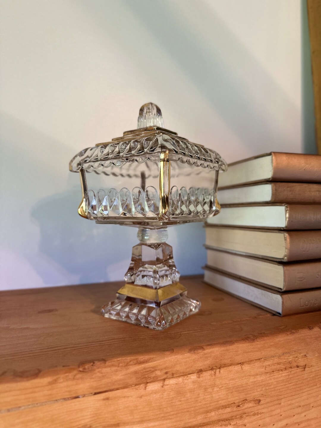 MCM Jeanette Glass Wedding Gift Box - Etsy