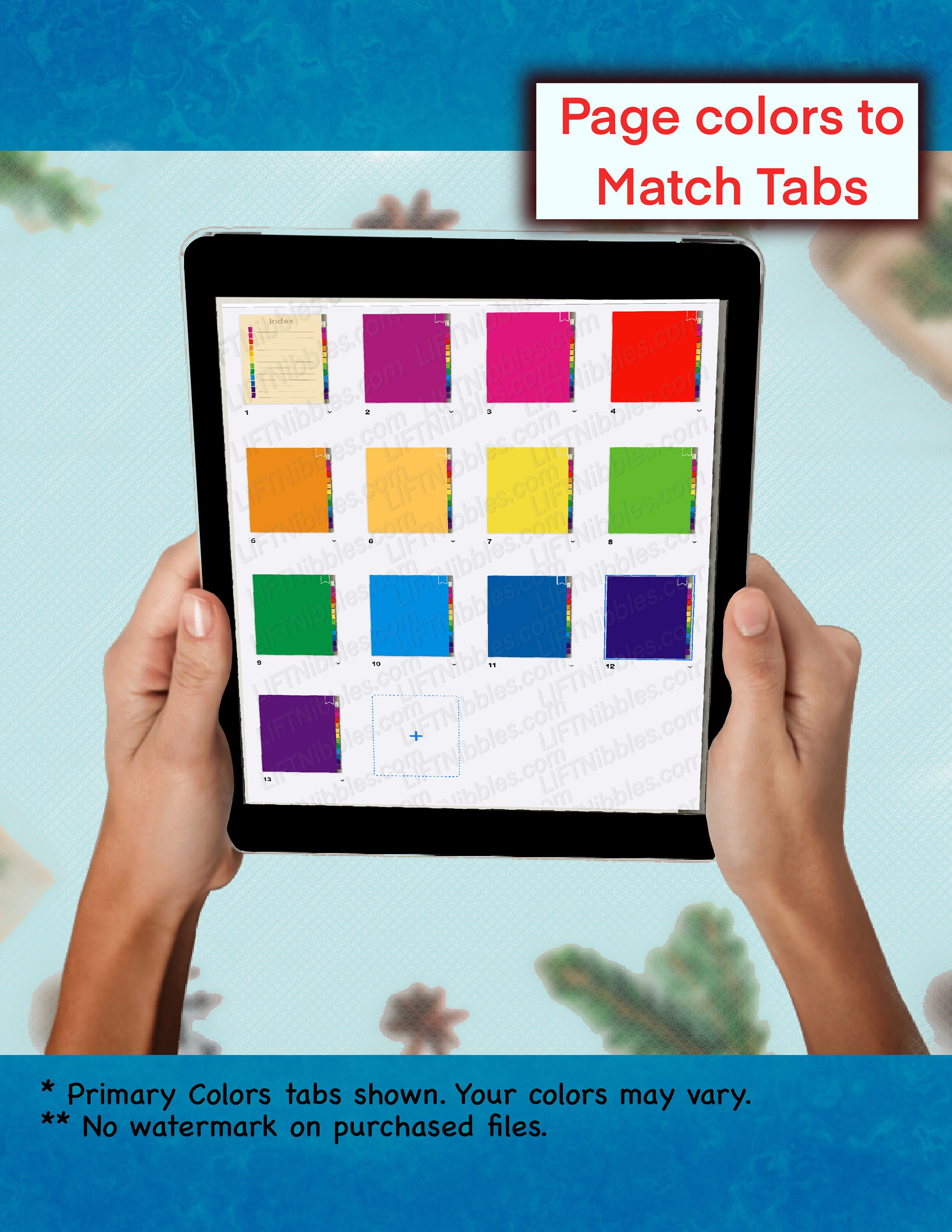 12 Tab Dividers, Digital Tabbed Page Dividers for Goodnotes, Notability ...