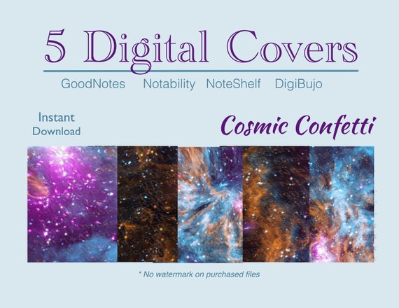 5 Digital Planner Covers Digital Covers for Goodnotes | Etsy