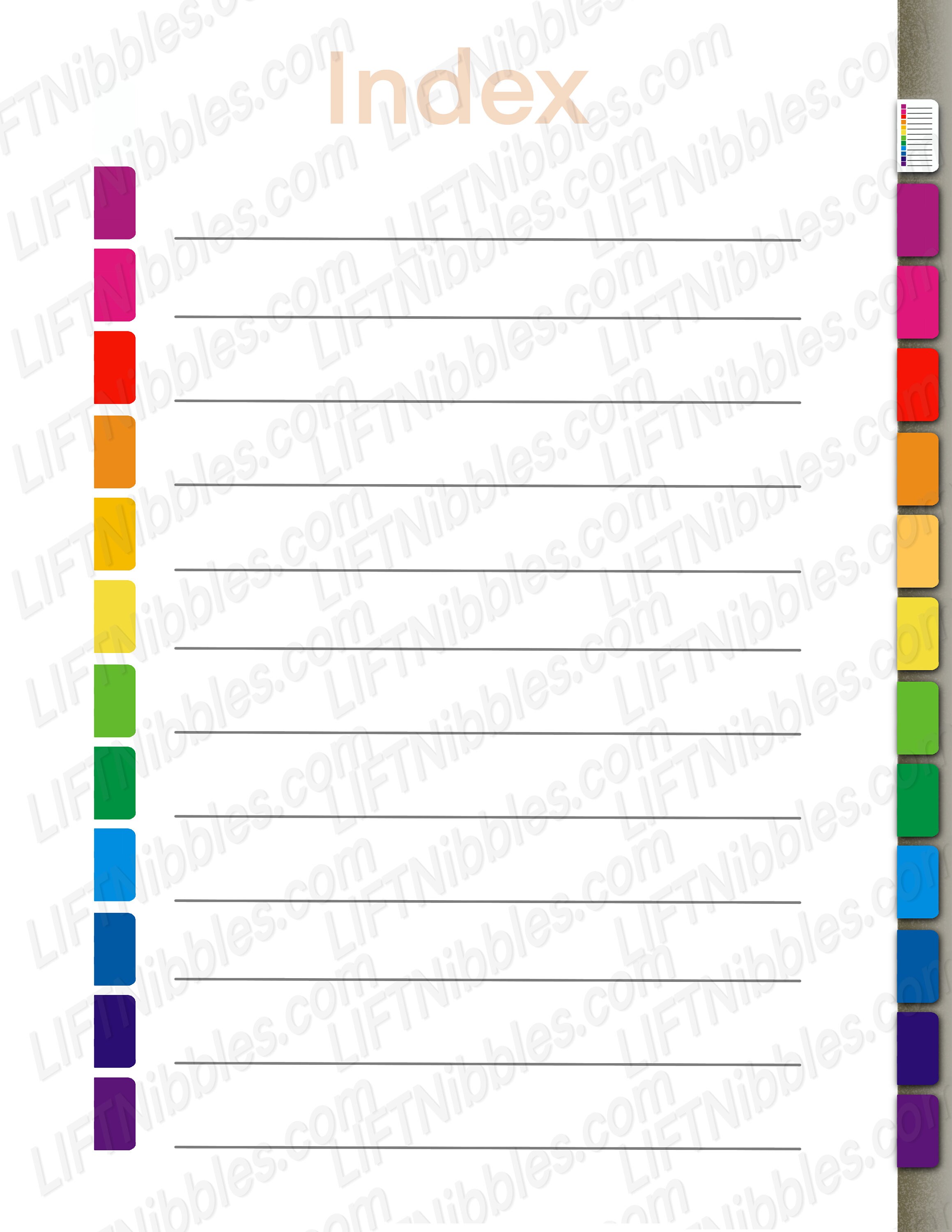 12 Tab Dividers, Digital Tabbed Page Dividers for Goodnotes, Notability ...