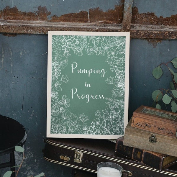 Pumping Office Sign - Etsy