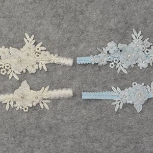 Light Blue Bridal Garter Something Blue Garter Wedding - Etsy