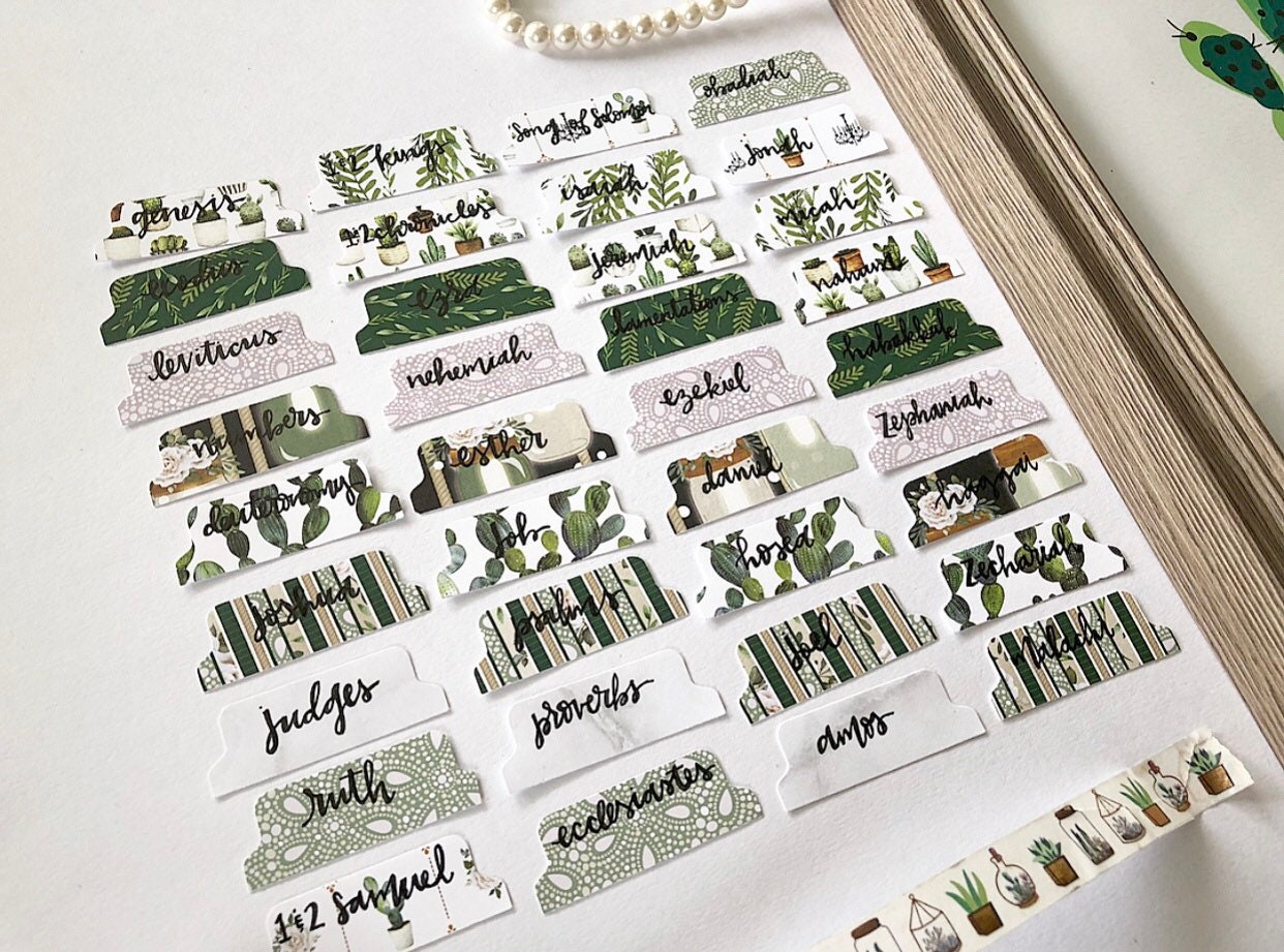 Cactus Bible Tabs - Etsy
