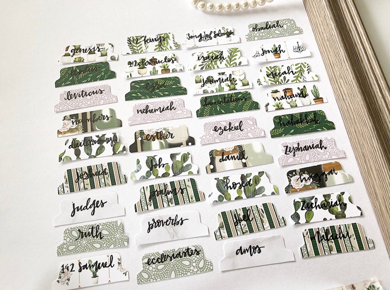 Cactus Bible Tabs - Etsy