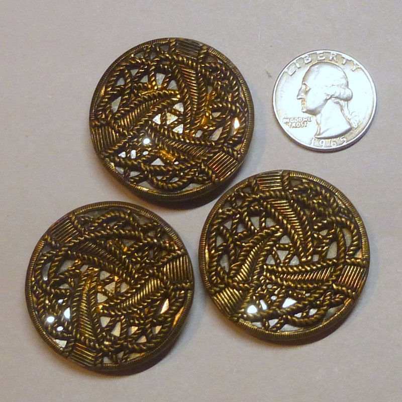 Large Antique Buttons - Etsy
