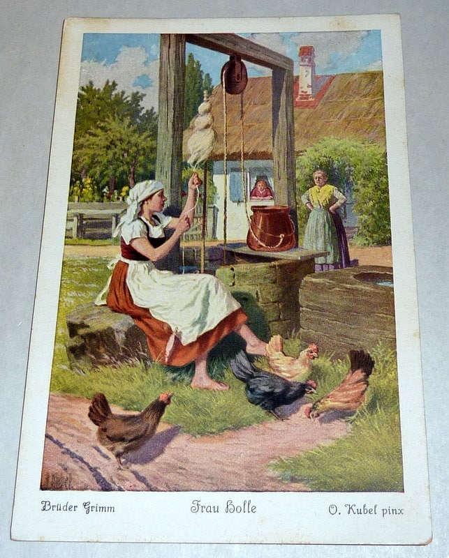 Set of 3 Antique German Fairy Tale Postcards O. Kubel Mother | Etsy