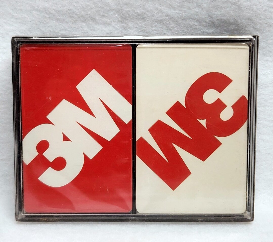 Vintage 3M Double Set Advertising Playing Cards MIB - Etsy