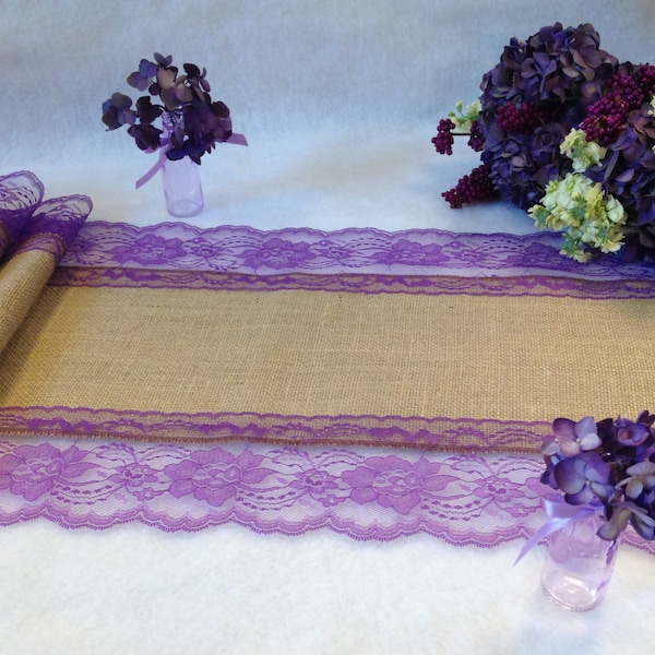 Purple Burlap - Etsy