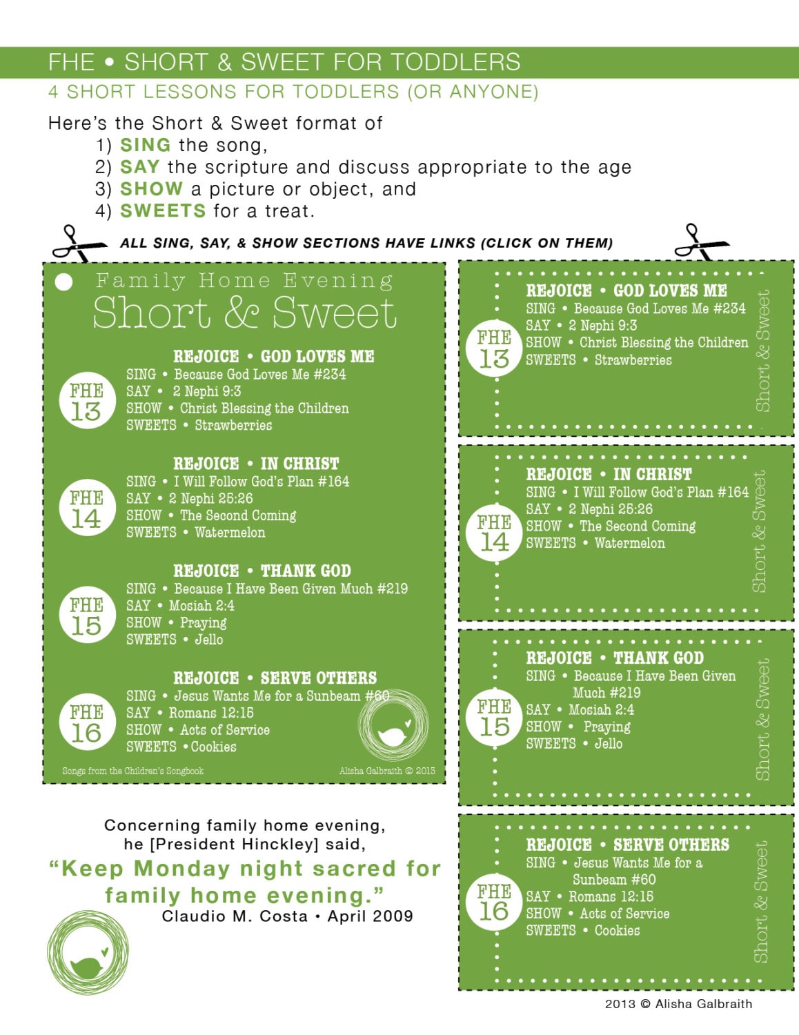 FHE • Short & Sweet Lessons Volume #1 - Etsy