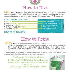 FHE • Short & Sweet Lessons Volume #1 - Etsy