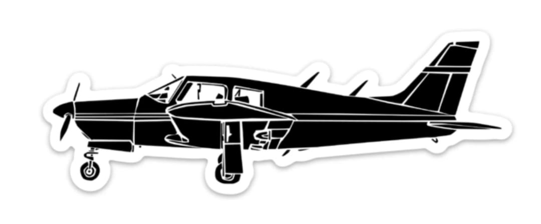 Vintage Piper Arrow Recreational Airplane Vinyl Sticker - Etsy