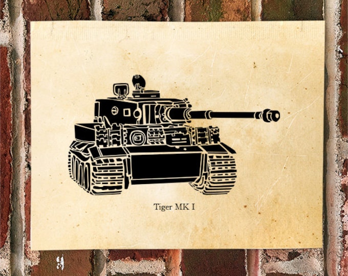 World War II Tiger Tank Battle Poster - Etsy