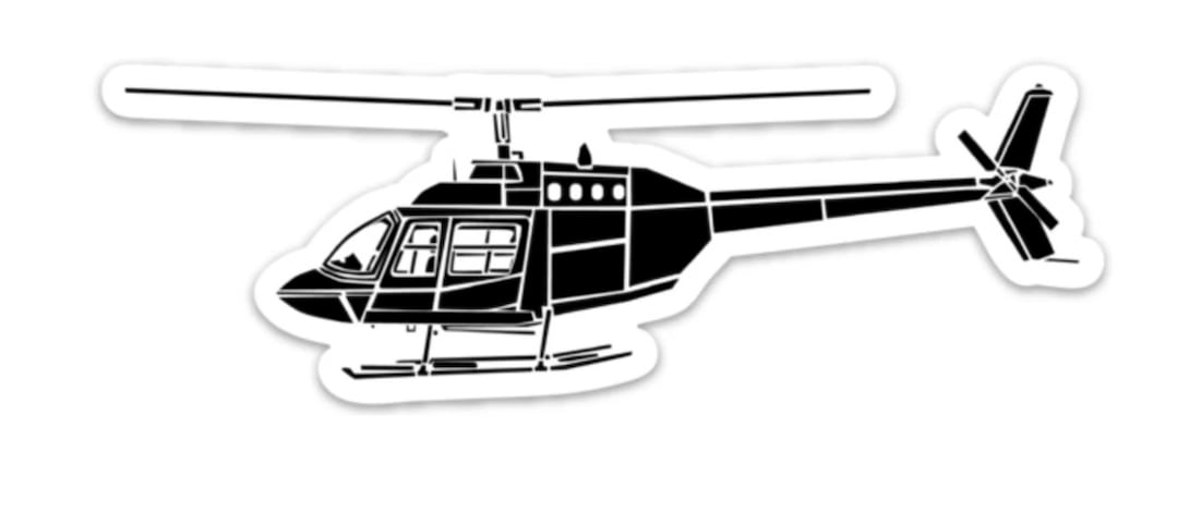 Killerbeemoto: Vintage Bell Ranger Helicopter Vinyl Sticker ...