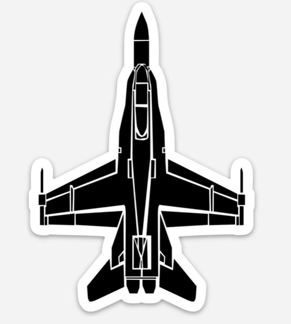 Killerbeemoto: F18 Hornet Fighter Jet Vinyl Sticker | Etsy