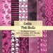 Gothic Hot Pink Magenta Skulls, Grunge Gothic Skulls and Printable ...