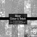 Silver Glitter and Bokeh Lights Digital Papers, Shimmer, Printable ...