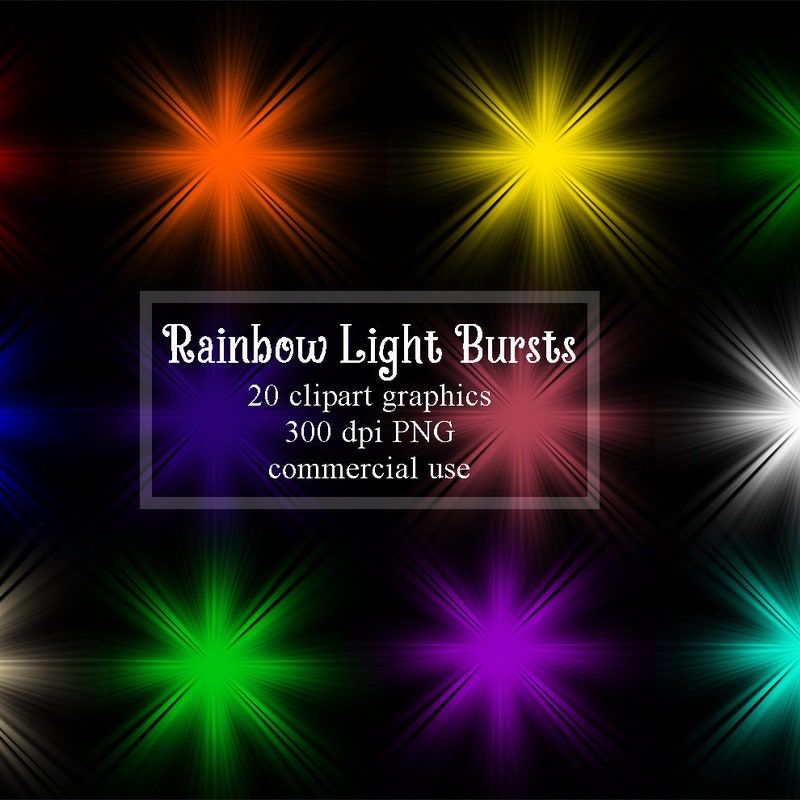 Rainbow Starburst - Etsy