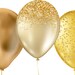 Burgundy and Gold Balloons Clipart Gold Glitter Sparkle - Etsy