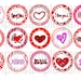Hearts Glitter and Foil Clipart, Glitter Heart Clip Art, Silver, Rose ...