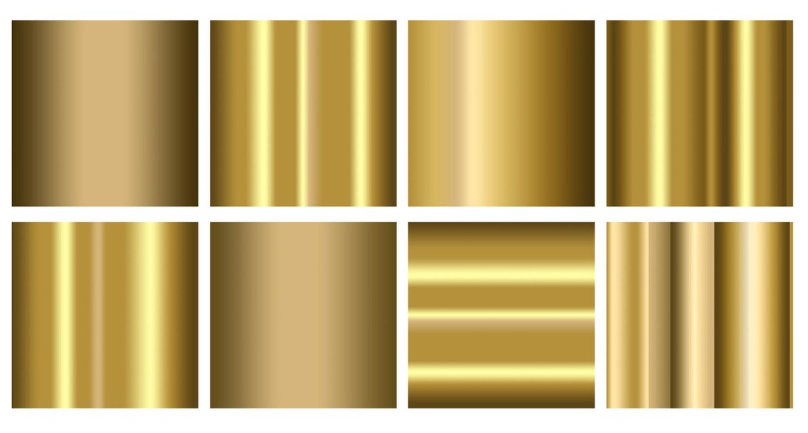 Gold Gradients Digital Paper Backgrounds in Ombre instant | Etsy
