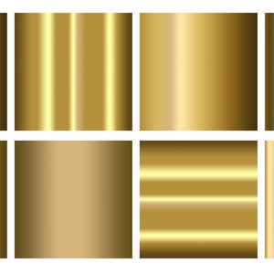 Gold Gradients Digital Paper, Backgrounds in Ombre, Instant Download ...