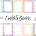 Confetti Digital, Digital Borders, Confetti Clip Art, Border Clipart ...