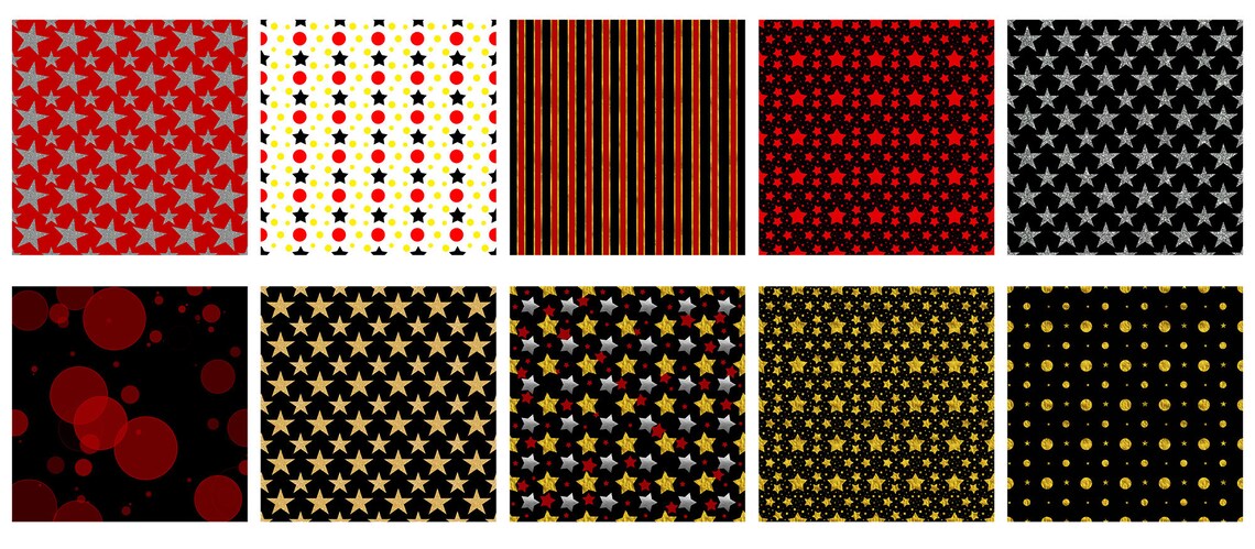 Hollywood Movie Night Seamless Digital Paper Scrapbook Paper - Etsy