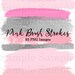 Pink Gray Brush Strokes Clip Art #38 Hand Painted Pink Glitter Foil ...