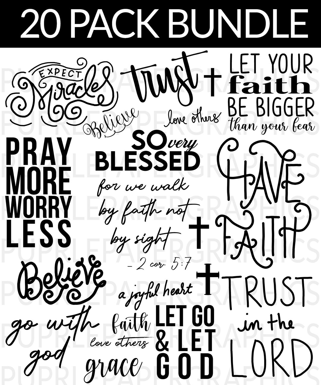 Christian Bundle SVG, Scripture Bundle, Instant Download, Bible Verse ...