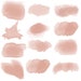 Watercolor Clipart, Rose Gold Watercolor Brush Clip Art, Splashes ...