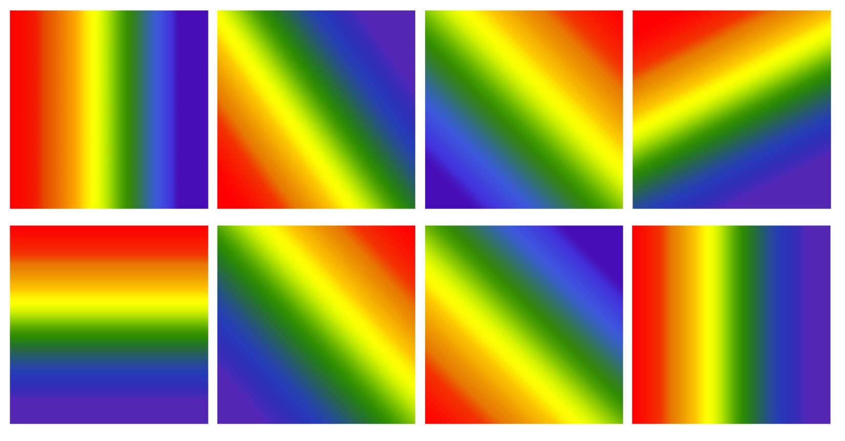 Rainbow Gradients Digital Paper, Backgrounds in Ombre, Instant Download ...