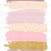 Rose Gold Brush Strokes Clip Art 21 Hand Painted Blush Pink - Etsy