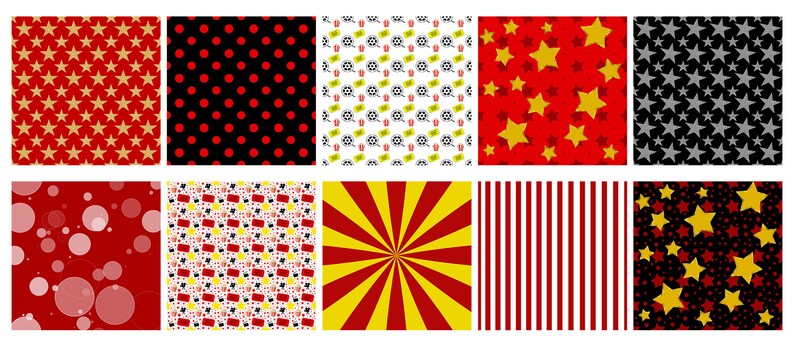 Hollywood Movie Night Seamless Digital Paper, Scrapbook Paper, INSTANT ...