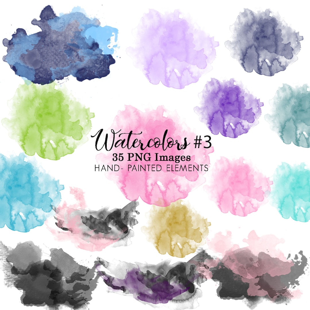 Watercolor Clipart, Watercolor Clip Art, Watercolors Textures ...