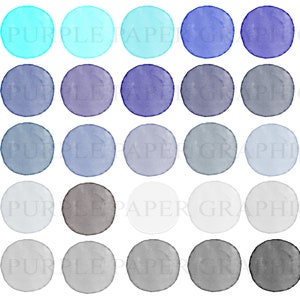 Watercolor Circles Clipart Hand Painted Watercolor Circles Clip Art PNG ...