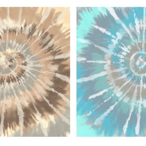 Tie Dye Digital Paper, Boho Chic, Groovy, Whimsical, Digital INSTANT ...