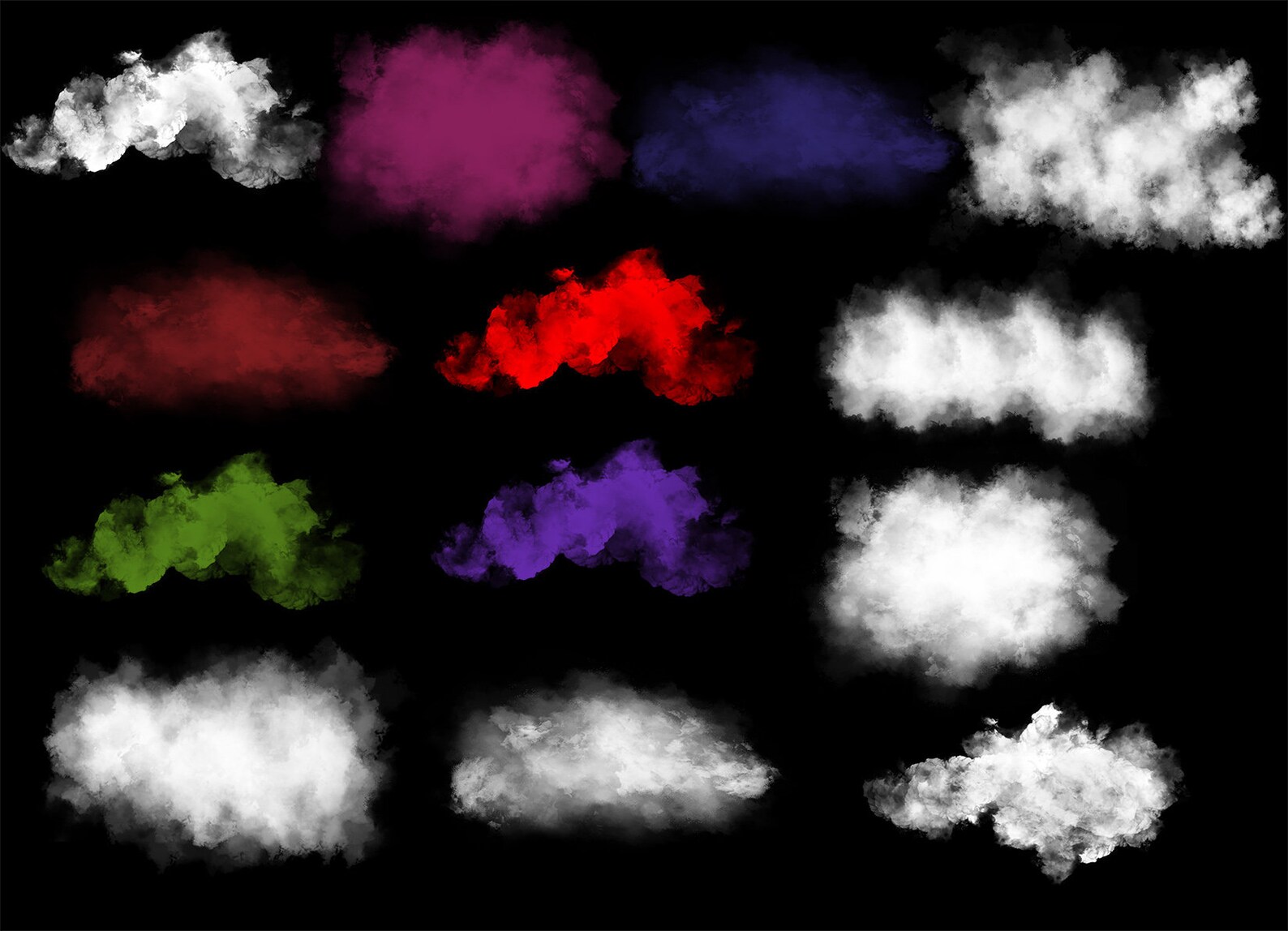 Mist and Clouds Overlays PNG Digital Clip Art Images Gothic - Etsy