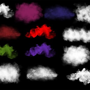 Mist and Clouds Overlays, PNG Digital Clip Art Images, Gothic Spooky ...