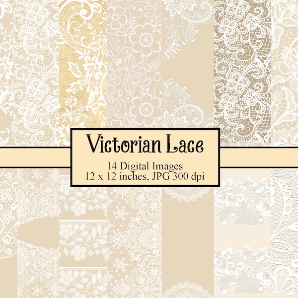 Lace Digital Paper - Etsy
