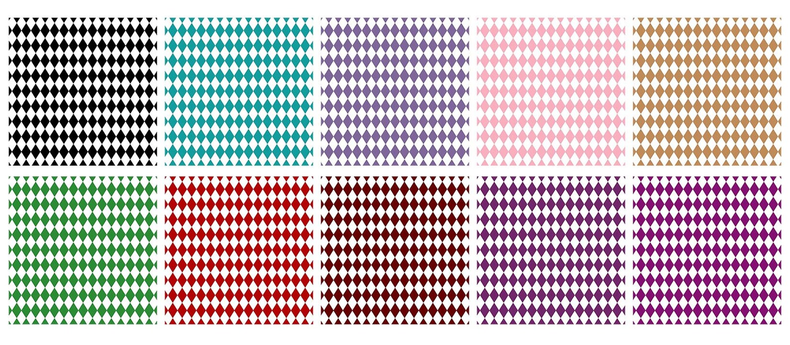 Harlequin Diamond Checkers Digital Paper Printable - Etsy