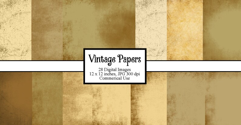 28 Old Paper Textures Digital Paper Pack With Vintage Paper - Etsy