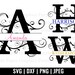 Split Monogram SVG DXF PNG Jpeg Split Monogram Frame - Etsy