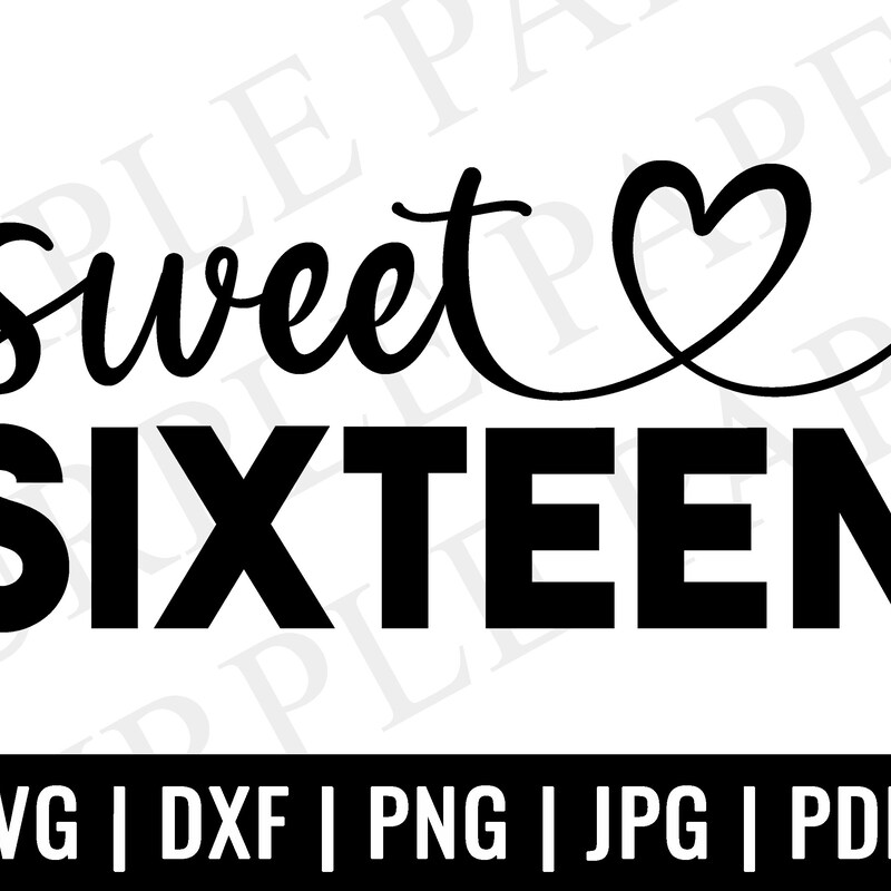 Sweet Sixteen Logo Design - Etsy