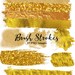 Gold Glitter Foil Brush Strokes Clip Art #28 Hand Painted, Blobs ...