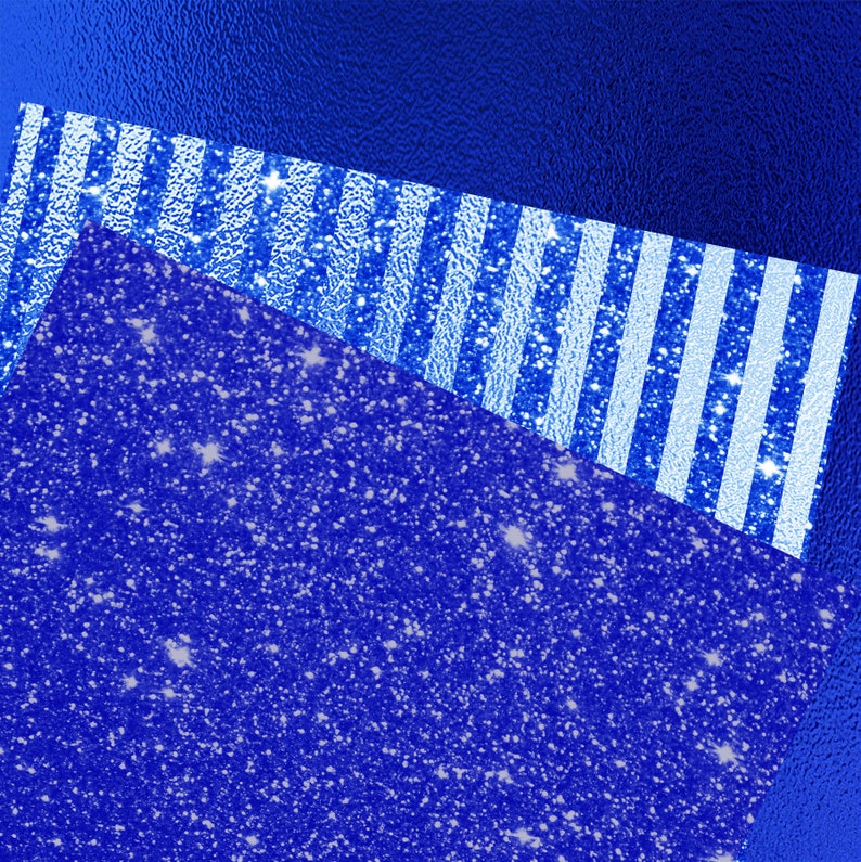 Royal Blue Luxor Digital Paper Glitter Foil Sequin Digital - Etsy