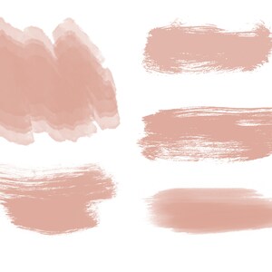 Watercolor Clipart #22, Rose Gold Watercolor Brush Clip Art, Splashes ...